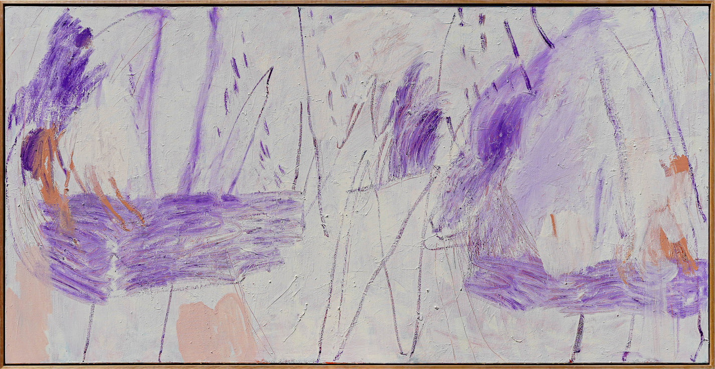 'Purple Puddles’ Original Artwork, 2023 | Large Wall Art – Claudio Kirac