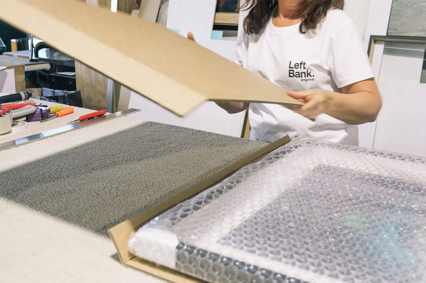 Framing & Packaging for Original Works & Art Prints by Claudio Kirac